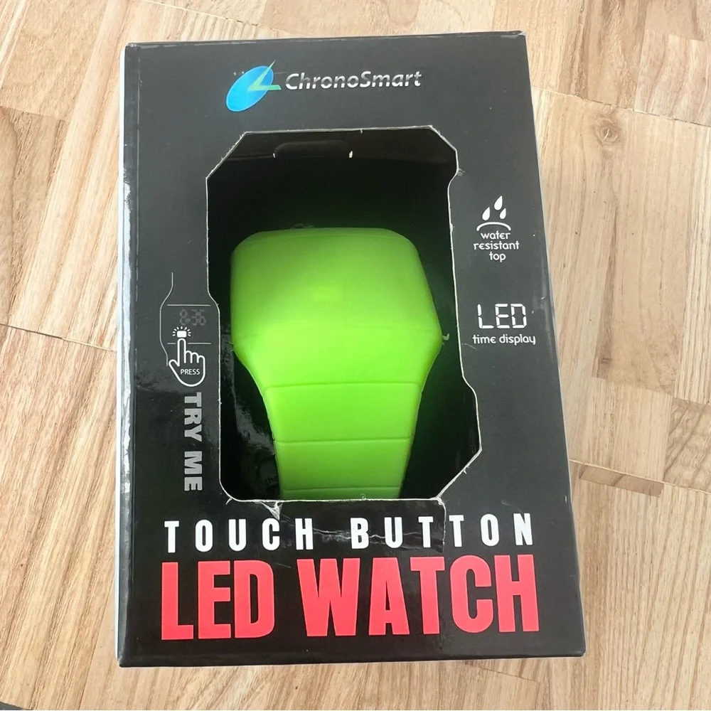 chronosmart | Accessories | Nib Chronosmart Touch Button Led Neon Green ...